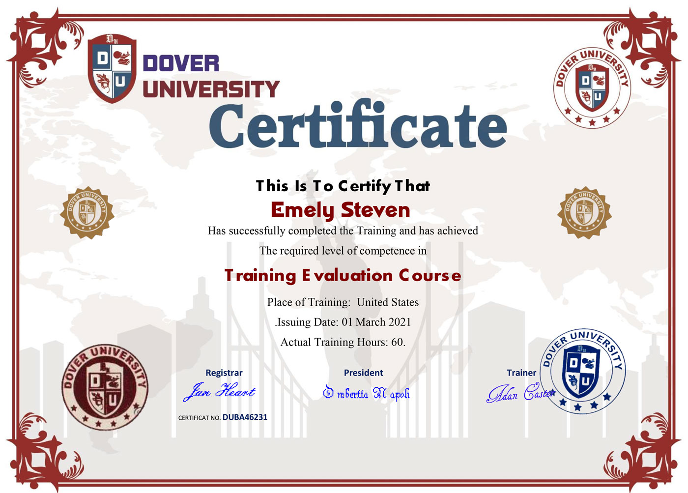 Dover University – a very interesting learning